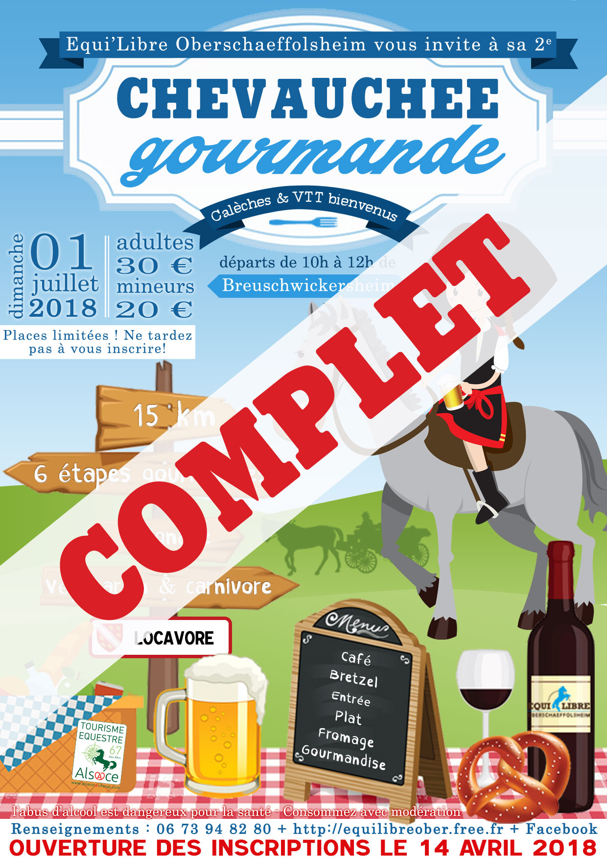 La chevauchée gourmande 2018 est complète ! - Equi'Libre Oberschaeffolsheim